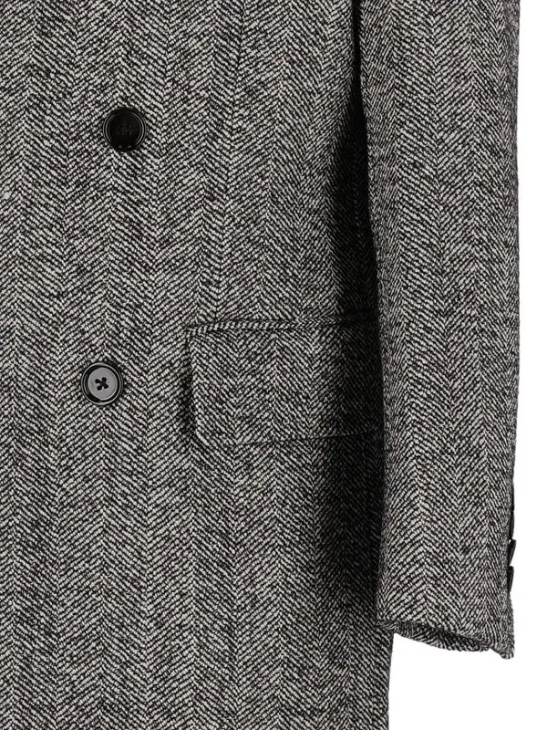 Dolce & Gabbana Double-breasted Herringbone Coat