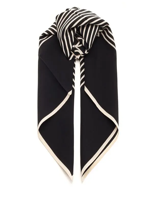TOTEME Silk Scarf - Black