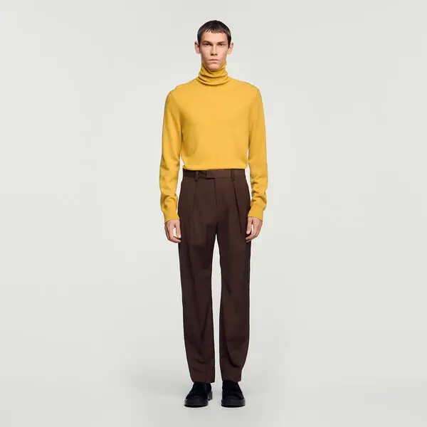 Sandro Wide-leg Wool Trousers