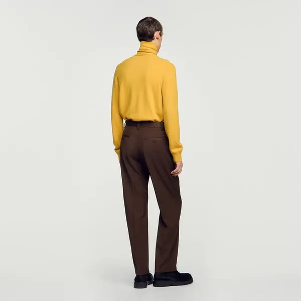 Sandro Wide-leg Wool Trousers