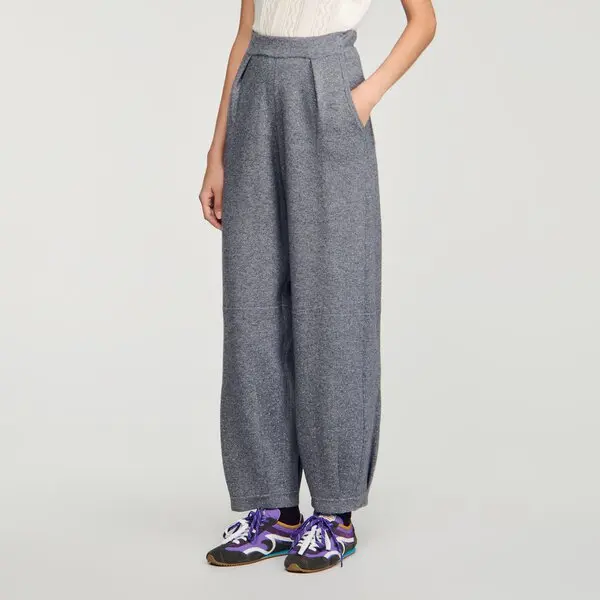 Sandro Rhinestone Barrel-leg Joggers
