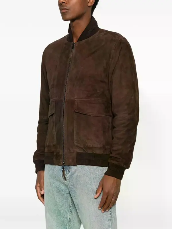BULLY Suede Bomber Jacket