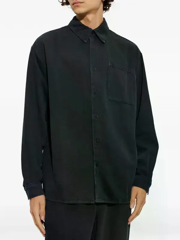 American Vintage Lycaz Chest-pocket Denim Shirt