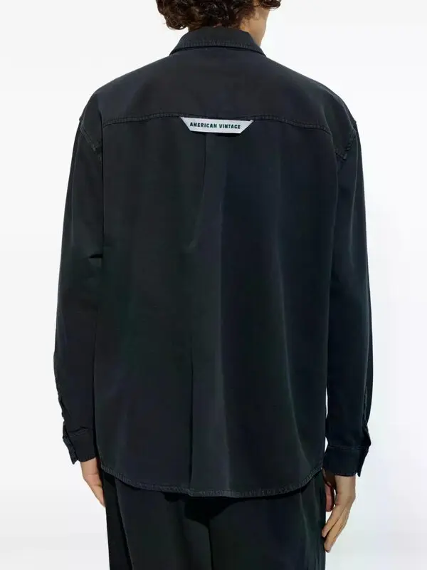 American Vintage Lycaz Chest-pocket Denim Shirt