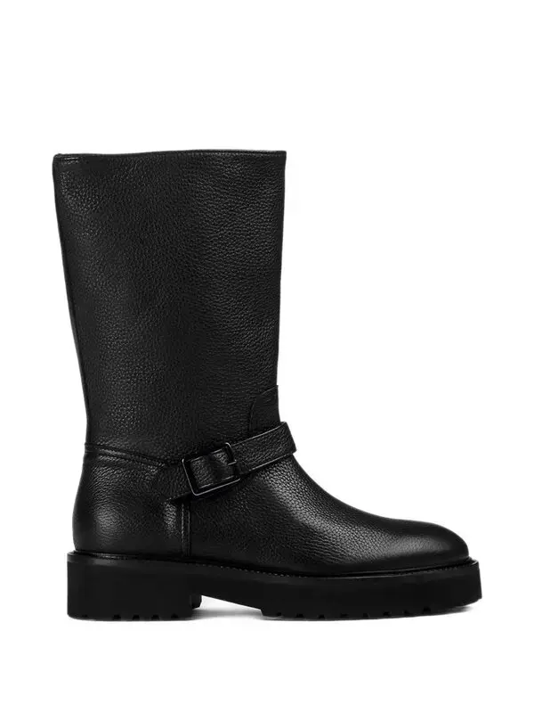 DOUCAL'S Buckle-detail Grained-leather Boots
