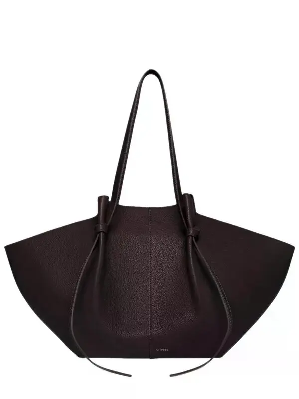 Yuzefi Large Mochi Pebble-grain Leather Tote Bag
