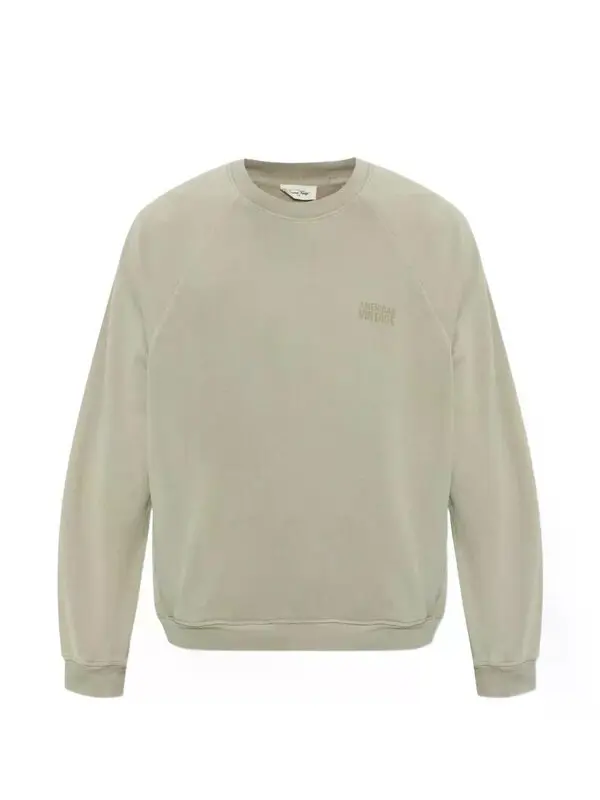 American Vintage Jitbay Logo-print Raglan-sleeve Sweatshirt