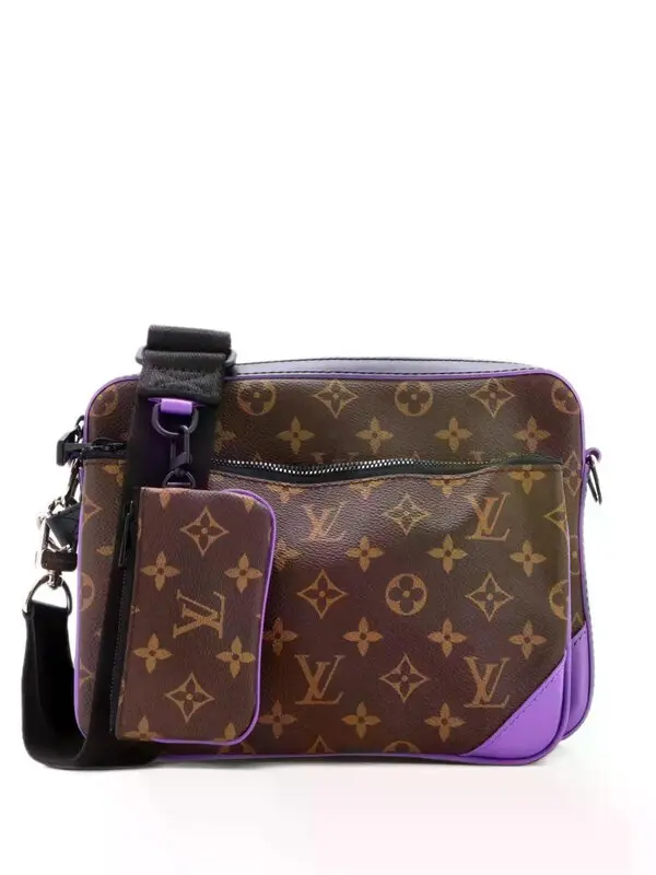 LOUIS VUITTON Trio Messenger Bag Macassar Monogram Canvas Crossbody Bag - Brown