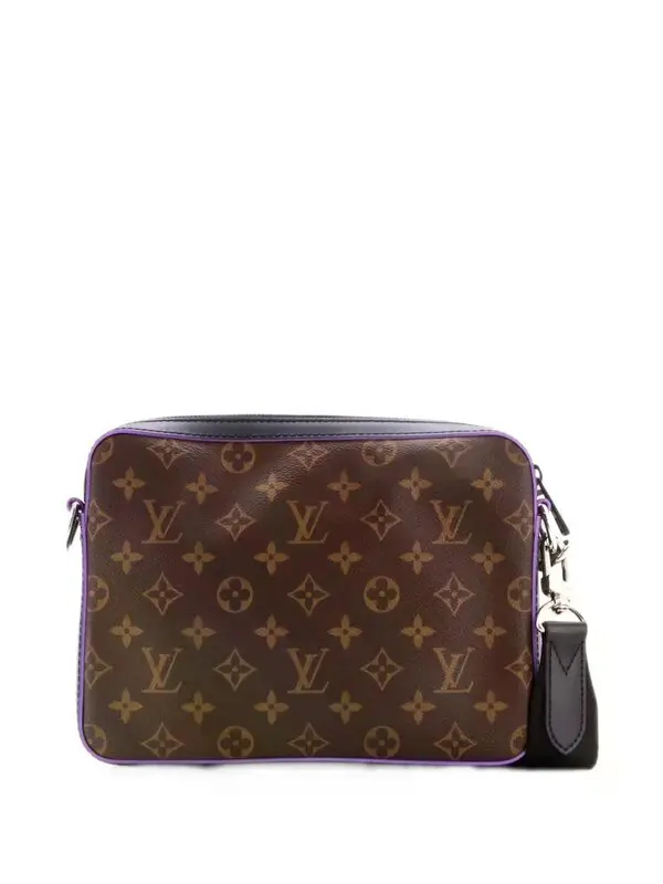 LOUIS VUITTON Trio Messenger Bag Macassar Monogram Canvas Crossbody Bag