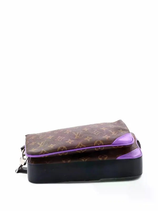 LOUIS VUITTON Trio Messenger Bag Macassar Monogram Canvas Crossbody Bag