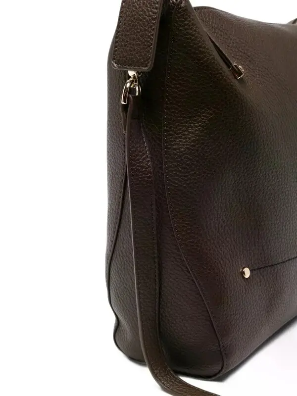 CAFÈNOIR Grained-effect Logo-plaque Tote Bag