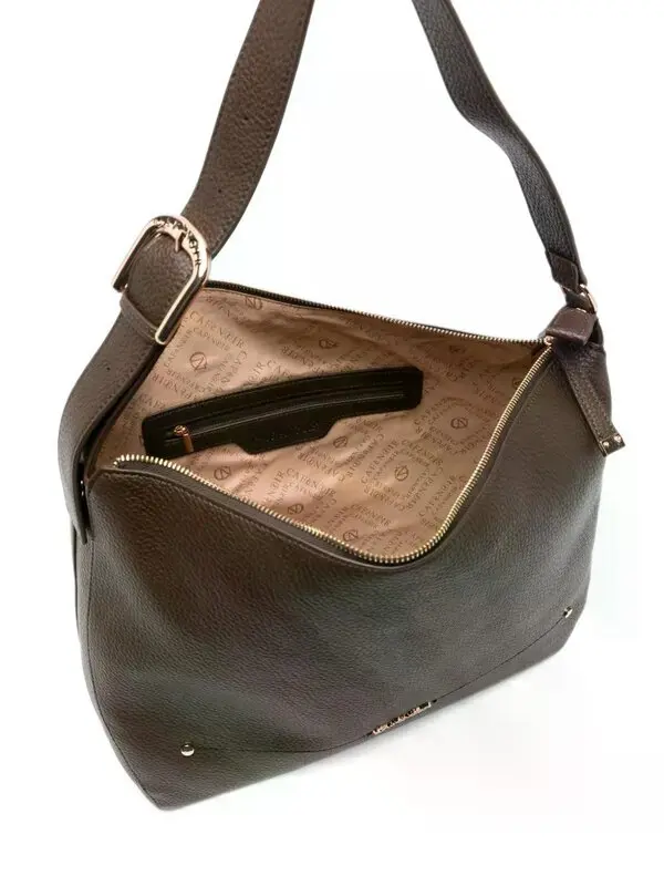 CAFÈNOIR Grained-effect Logo-plaque Tote Bag