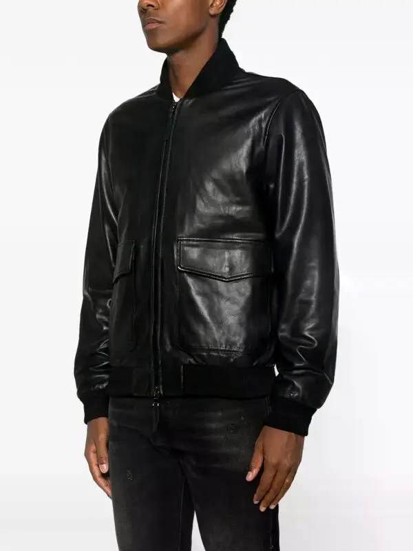 BULLY Leather Flap-pocket Jacket