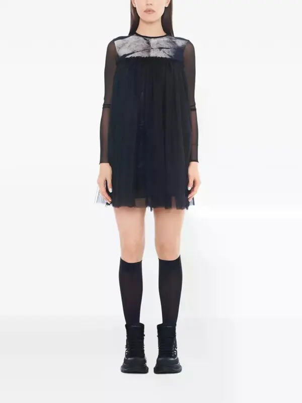 TESSITURA Ancient Tulle-overlay Mini Dress