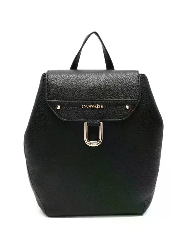CAFÈNOIR Logo-plaque Pebbled-effect Backpack