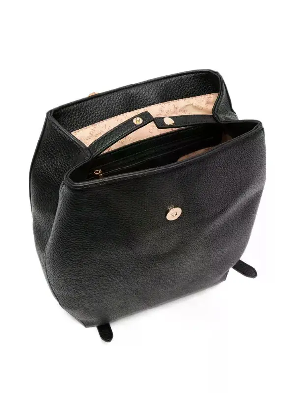 CAFÈNOIR Logo-plaque Pebbled-effect Backpack