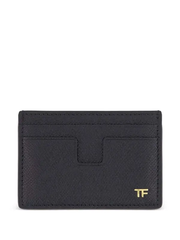 TOM FORD Small Card Holder With Logo - Black