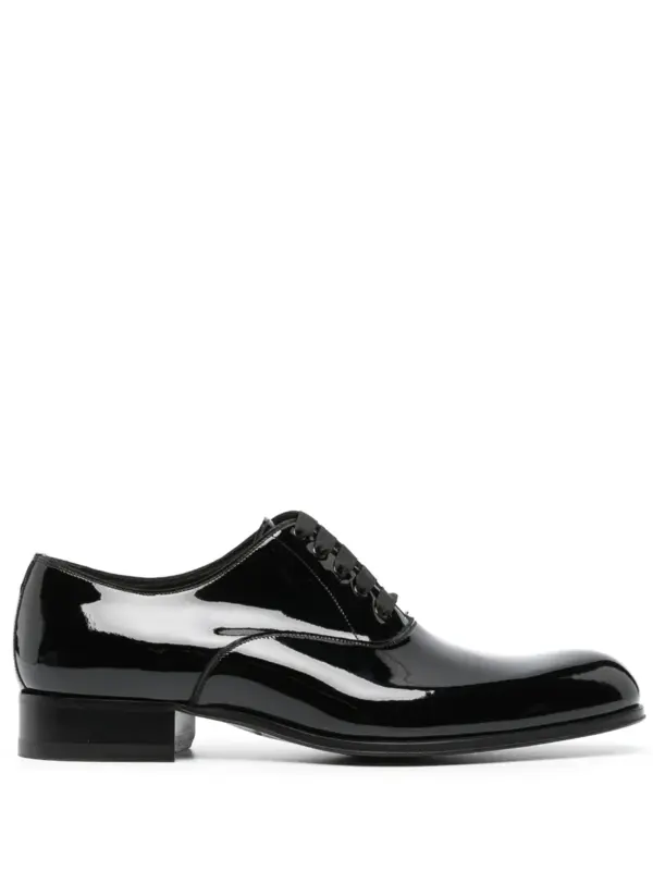 TOM FORD Leather Oxford - Black