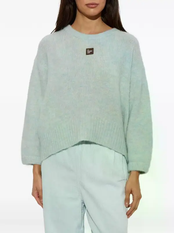 American Vintage Logo-patch Knit Sweater