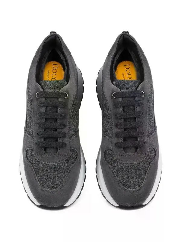 DOUCAL'S Suede Panelled Sneakers