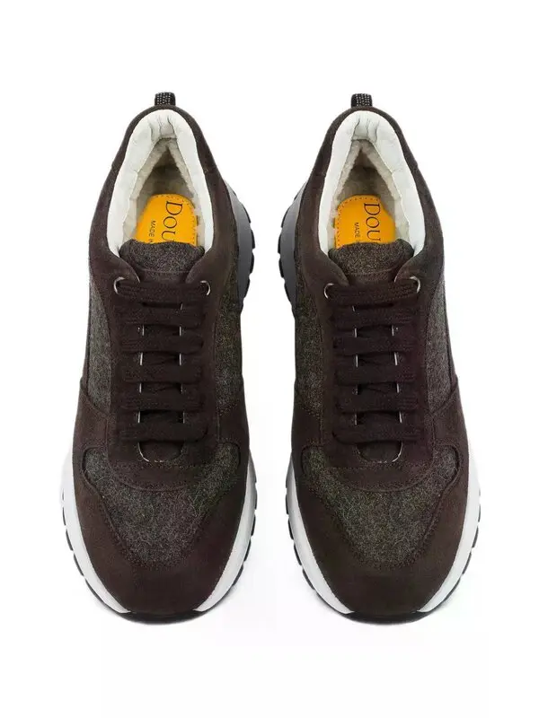 DOUCAL'S Panelled Suede Sneakers