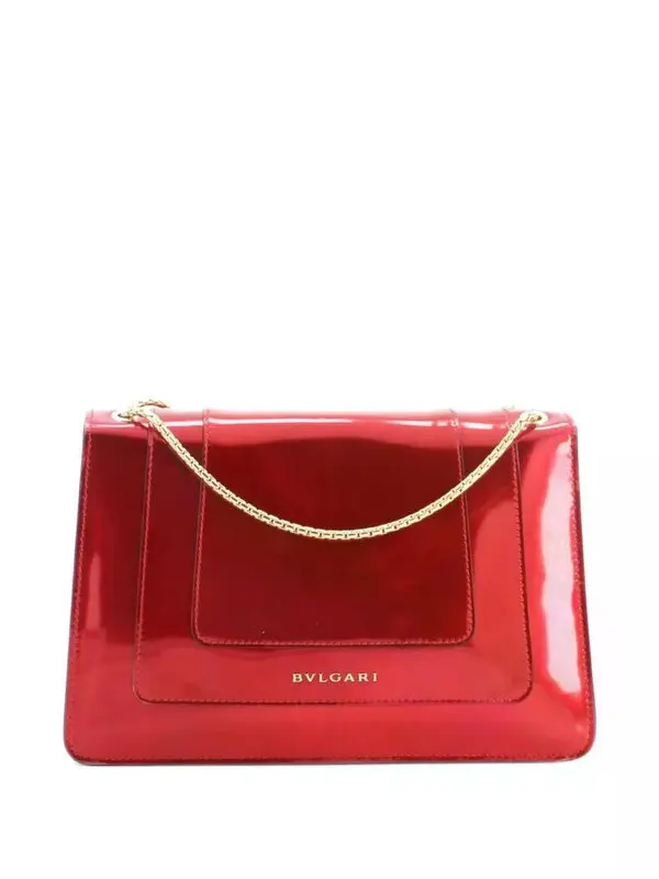 BVLGARI Serpenti Forever Patent Medium Shoulder Bag