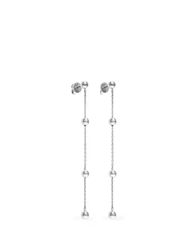 GUZEMA Tetra Chain Earrings - Silver