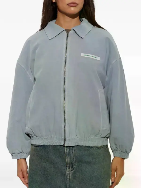 American Vintage Lycaz Oversized Logo-patch Jacket