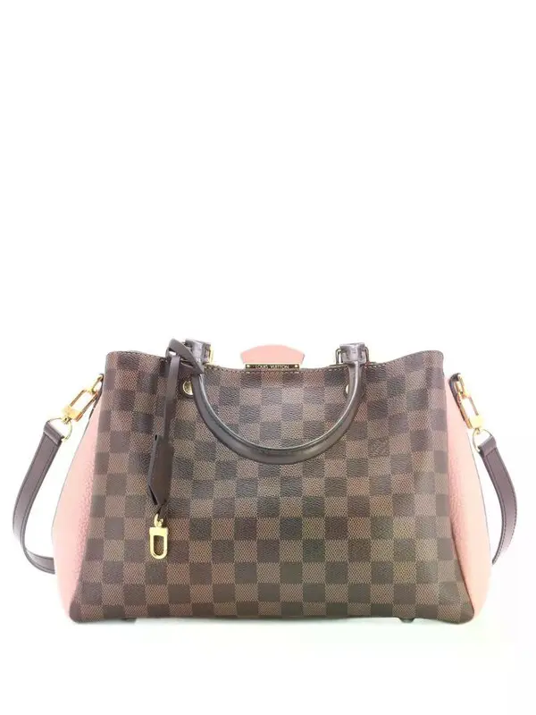 LOUIS VUITTON Brittany Handbag Damier Satchel - Pink