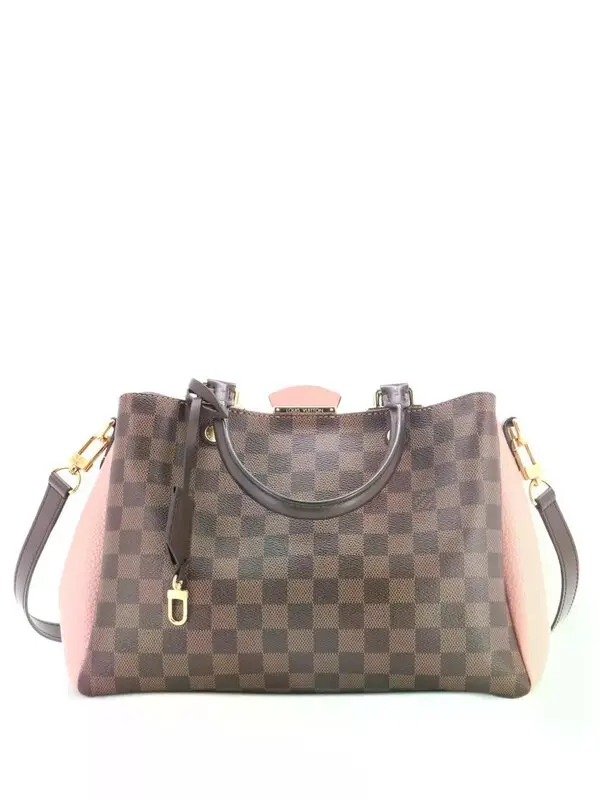 LOUIS VUITTON Brittany Handbag Damier Satchel - Pink
