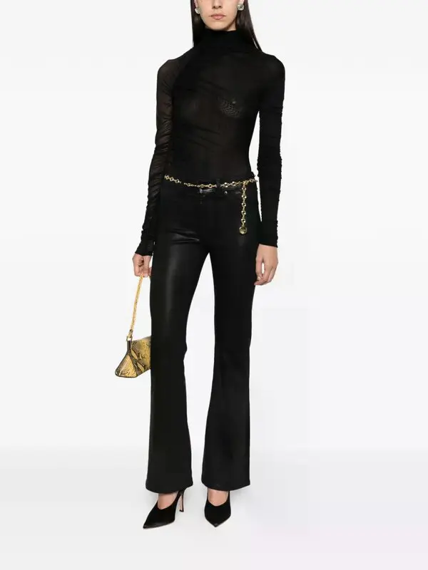 AMAZUIN Elen Sheer Ruched Top