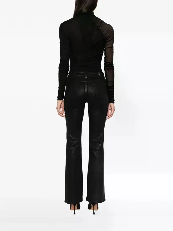 AMAZUIN Elen Sheer Ruched Top