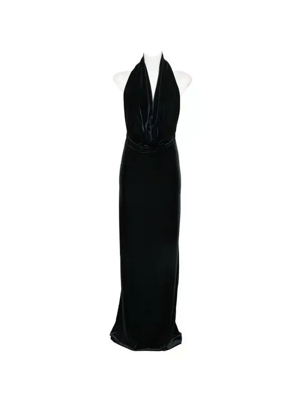 AMAZUIN Venus Halterneck Maxi Dress