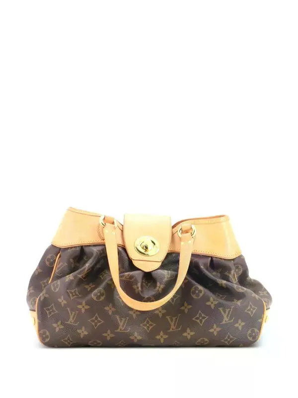 LOUIS VUITTON Boetie Handbag Monogram Canvas Pm Satchel - Brown