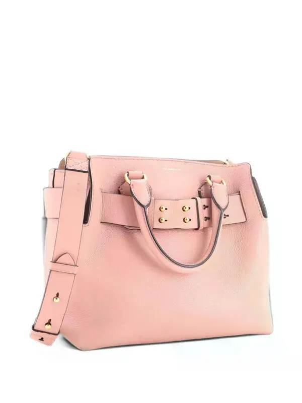 Burberry Belt Leather Medium Tote Bag