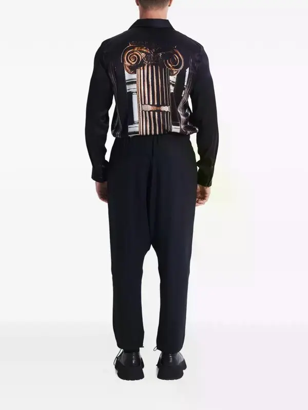 TESSITURA Graphic-print Silk-blend Shirt