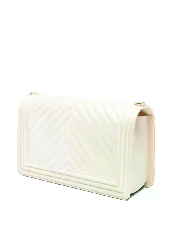 MARC ELLIS Medium Flat 27 Chevron-quilted Shoulder Bag
