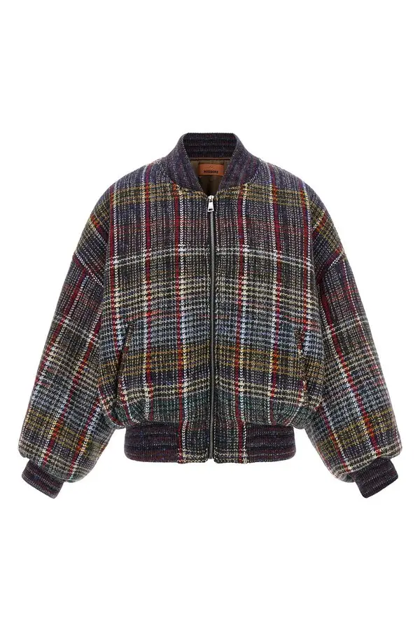 Missoni Check Pattern Bomber Jacket - Multi