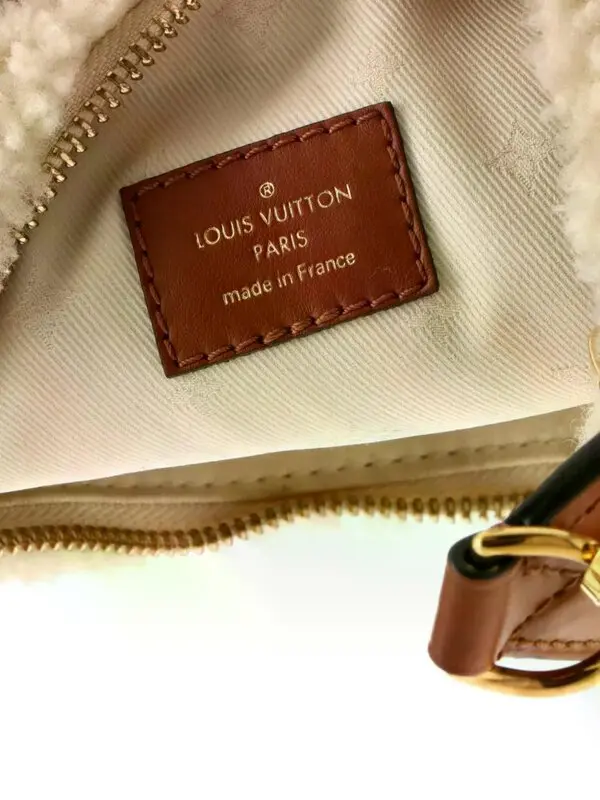 LOUIS VUITTON Over The Moon Bag Monogram Giant Teddy Fleece Shoulder Bag