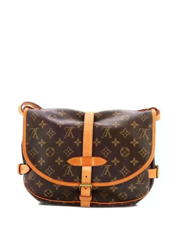 LOUIS VUITTON Saumur Handbag Monogram Canvas 30 Crossbody Bag