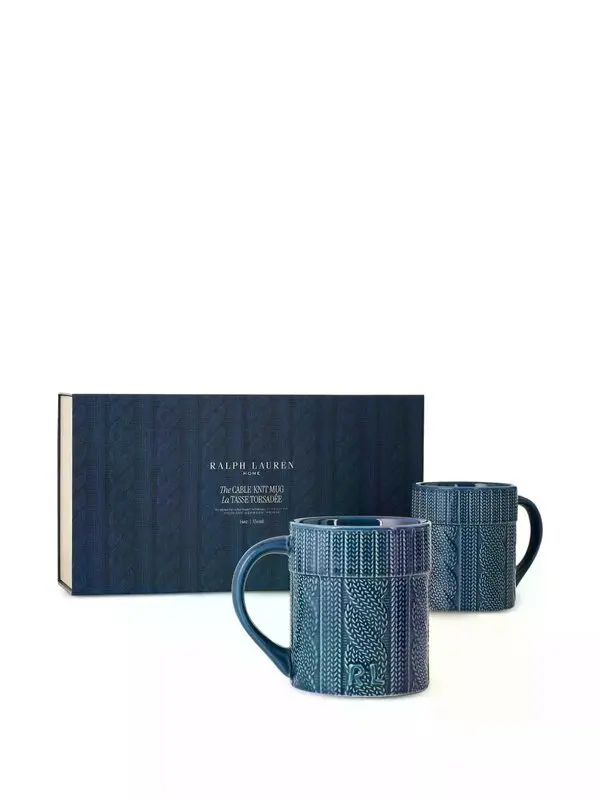 Ralph Lauren Cable-knit Mug Set