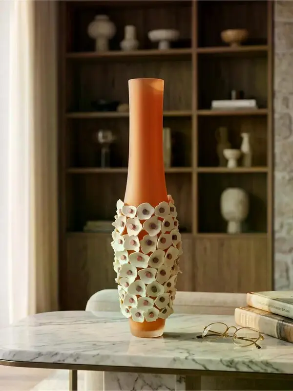 ENZO DE GASPERI Petal-embellished Tall Vase