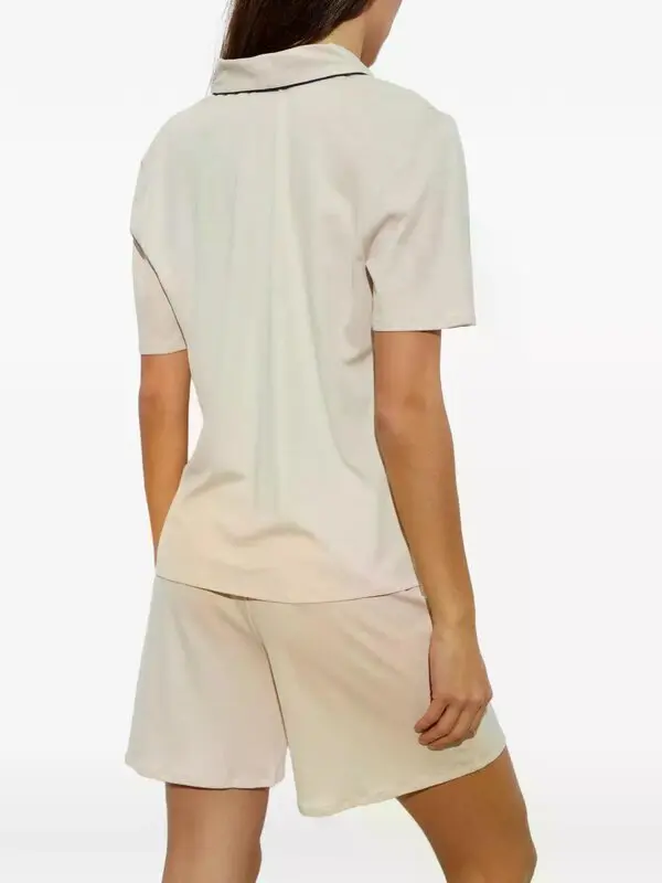Hanro Natural Comfort Piped Pajamas