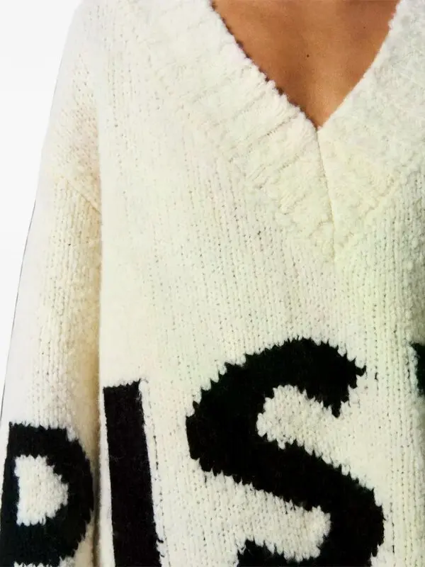 Perfect Moment Oversized Wool V-neck Piste Sweater