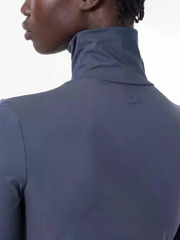 Lacoste Runway High Neck Printed Stretch T-shirt