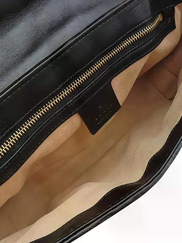 Gucci 2016-2026 Large Gg Marmont Matelasse Diagonal Gg Canvas And Leather Shoulder Bag