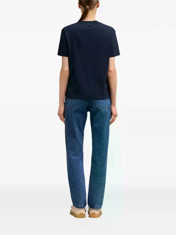 AMI Paris Cotton T-shirt With De Coeur