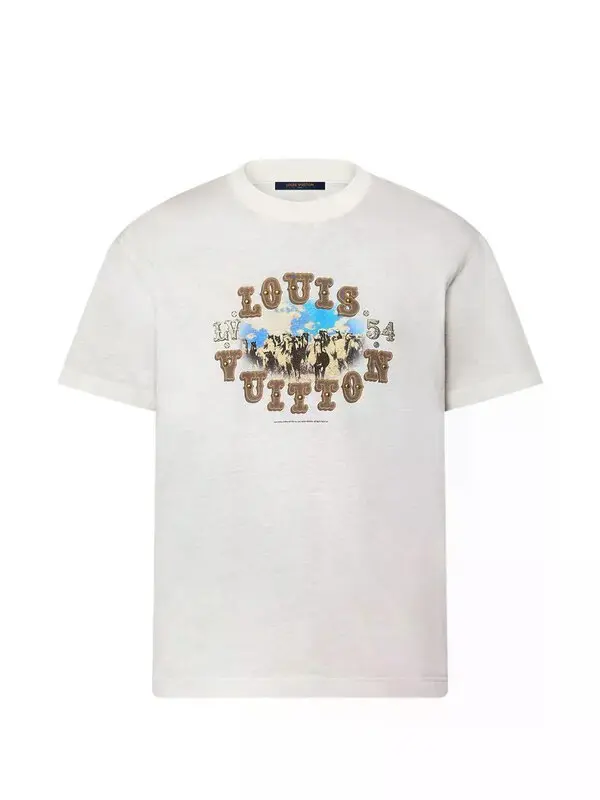 LOUIS VUITTON Western Graphic-print T-shirt