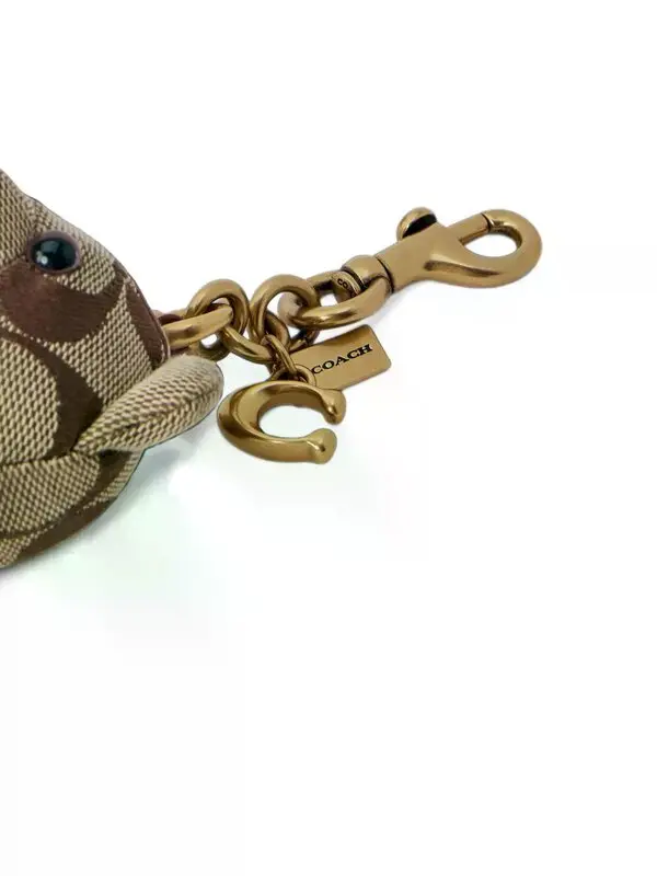 COACH Bear Bag Charm In Signature Jacquard