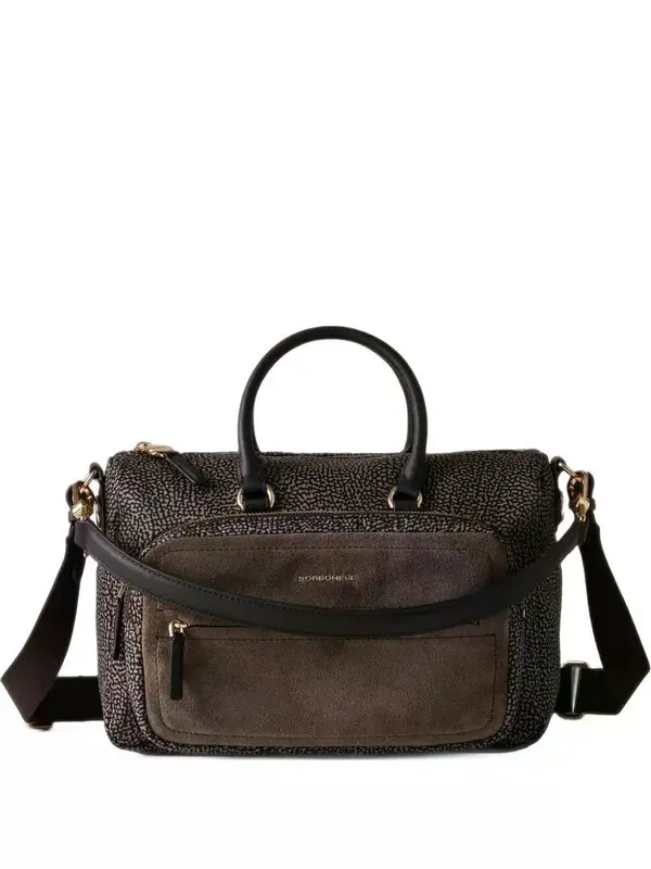 Borbonese Op-print Tote Bag - Brown